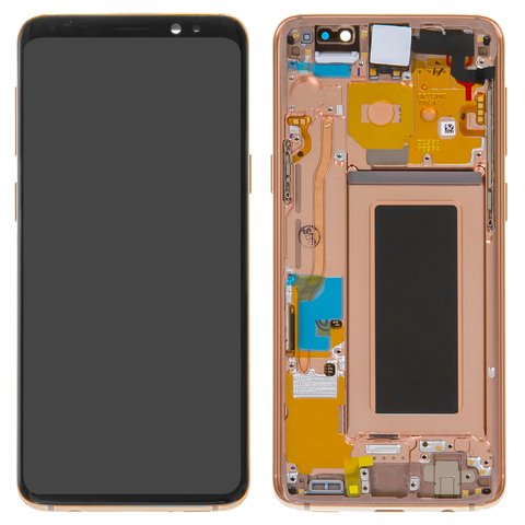 Дисплей для Samsung G960 Galaxy S9, золотистый, с рамкой, Original ...