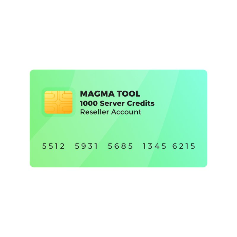 Magma Tool 1000 Credits for Reseller Account - GsmServer